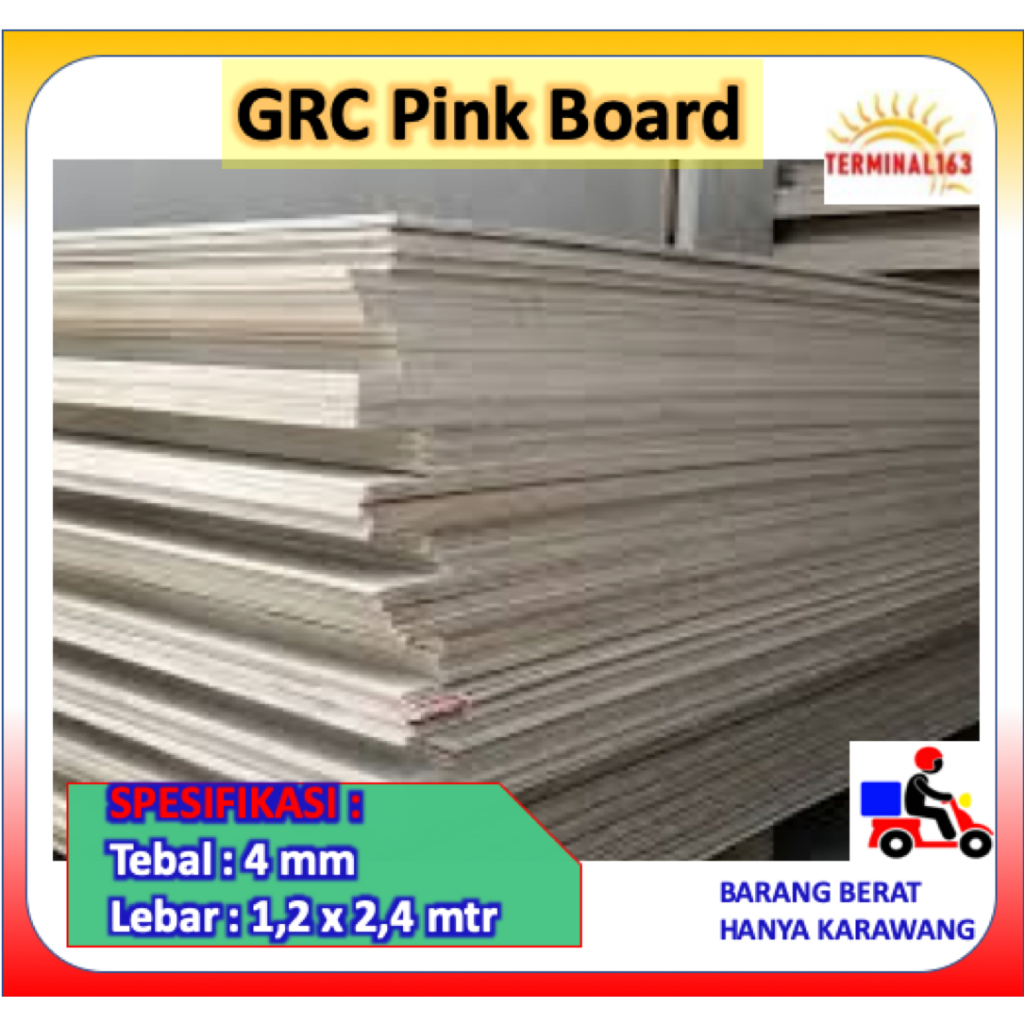 Jual GRC pink Board plafon atap | Shopee Indonesia