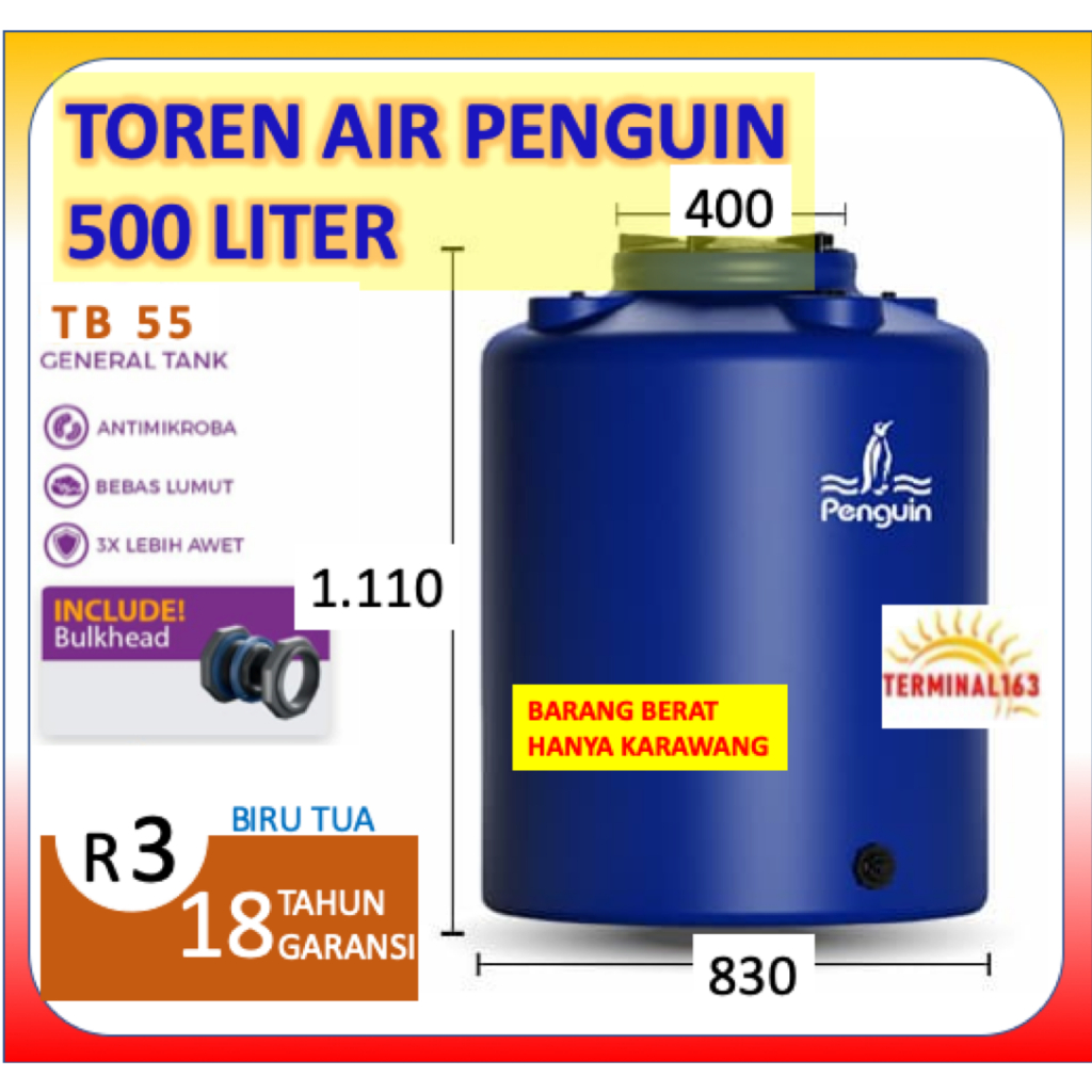 Jual Toren penguin 500L | Shopee Indonesia