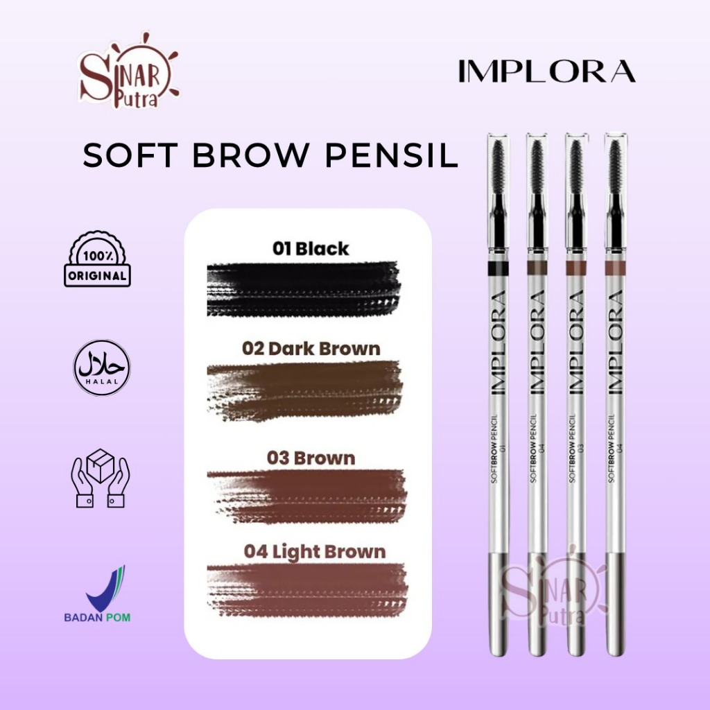 Jual [PENSIL ALIS SOFT] Implora Soft Brow Pensil | Shopee Indonesia