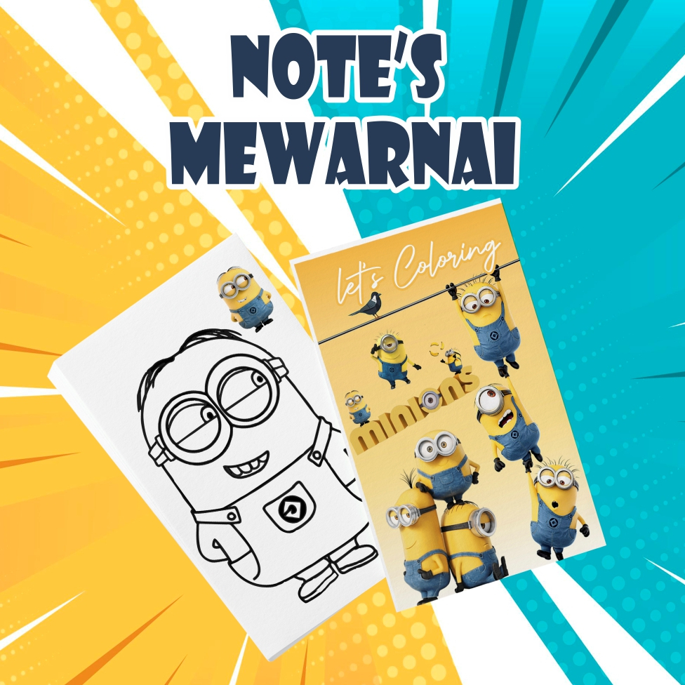 Jual Buku Kecil Mewarnai Minions - Note Mewarnai Minions | Shopee Indonesia