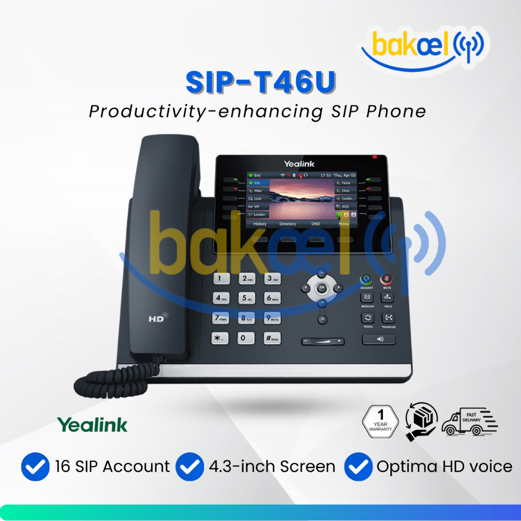 Jual Yealink SIP-T46U Revolutionary SIP Phone for Enhancing Productivity | Shopee Indonesia