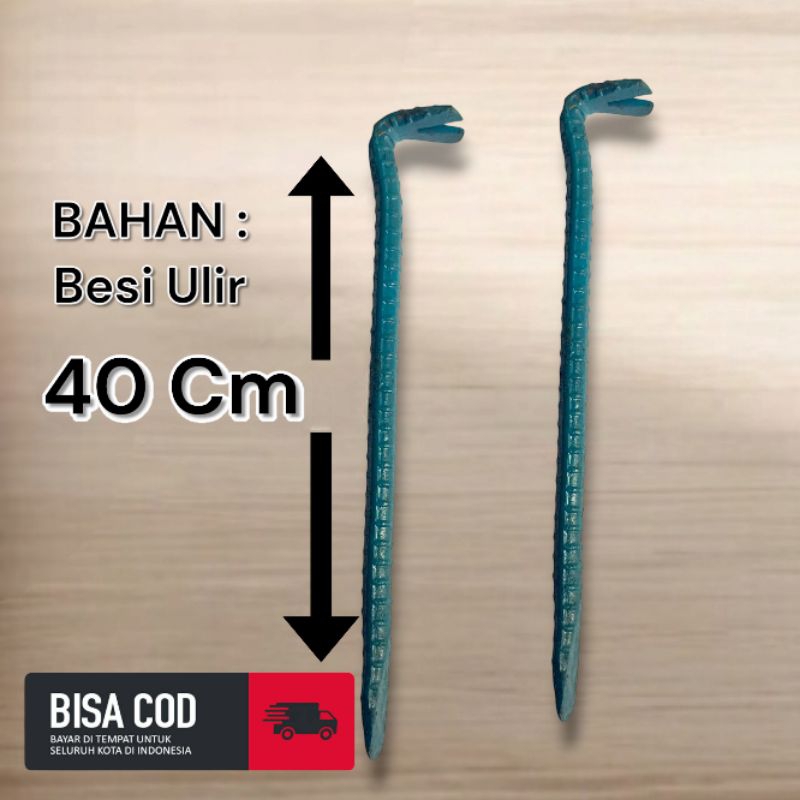 Jual Linggis Kecil 40 Cm Bahan Besi Ulir Harga Grosir - Alat Perkakas ...