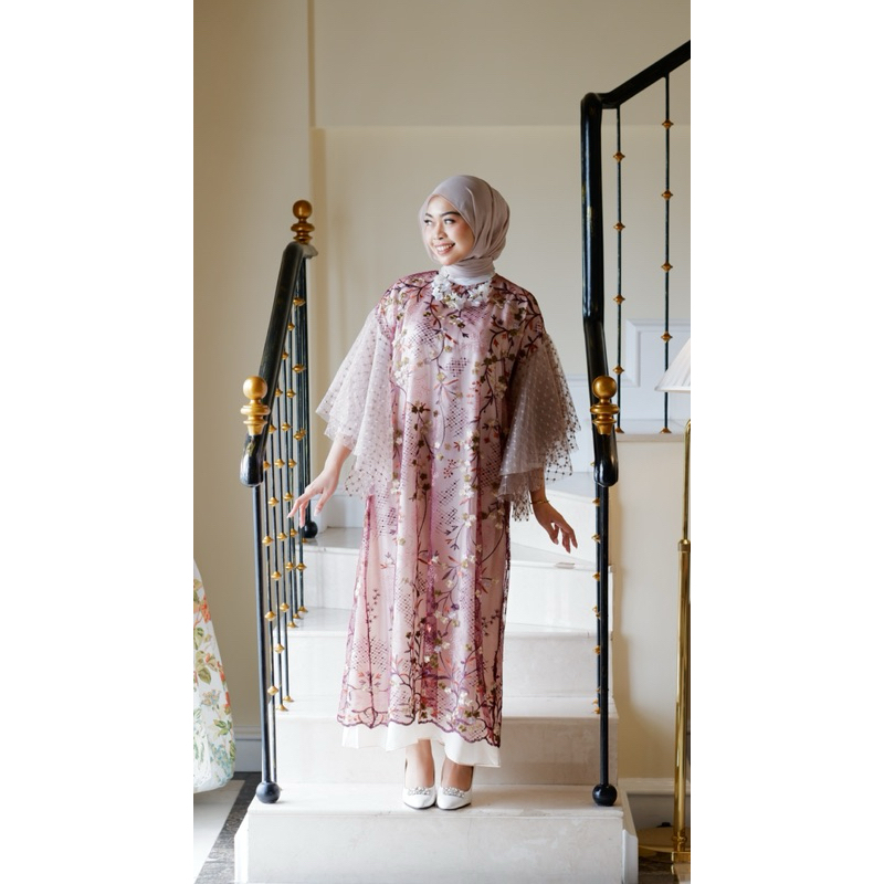 Jual Ross Embroidery Long Dress Mom ( Dress Hari Raya 2025, Dress ...