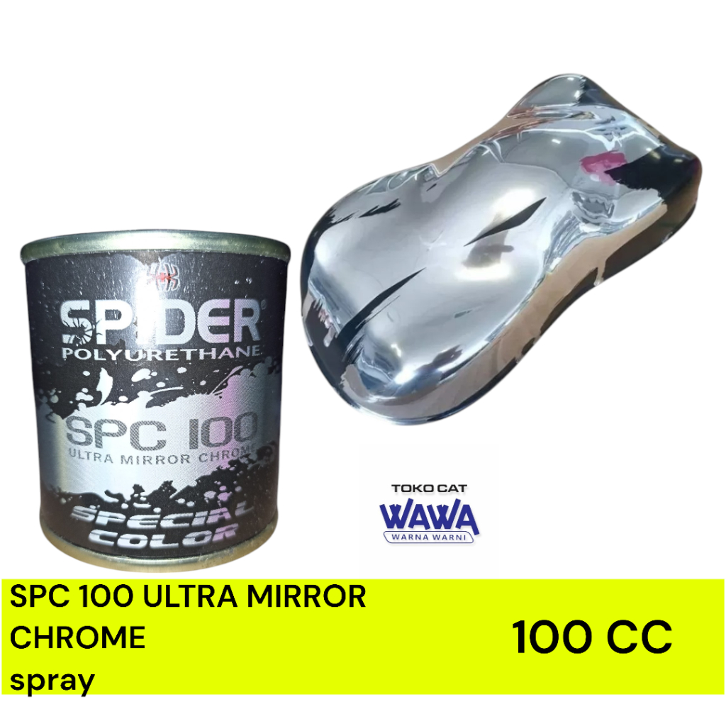 Jual cat chrome spider pu ultra mirror chrome spc 100 | 100cc | Shopee ...