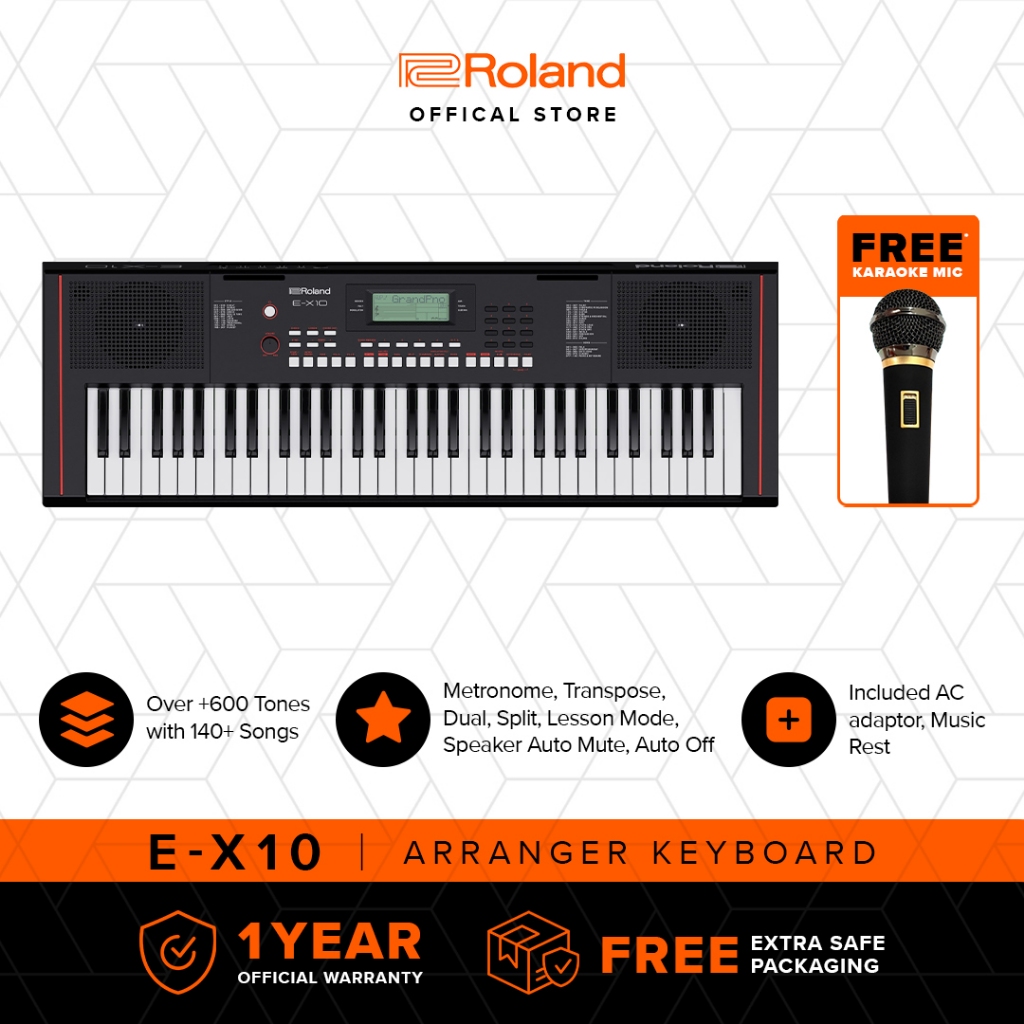 Jual Roland E-X10 Arranger Keyboard 61-Keys | Shopee Indonesia