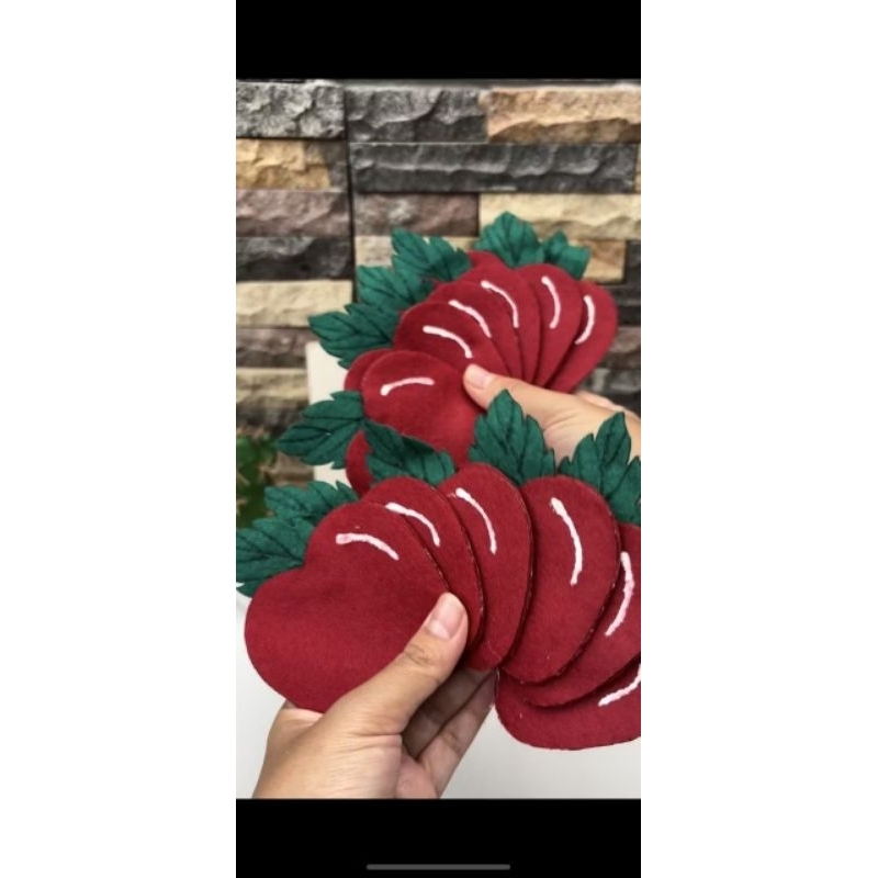Jual (12pcs)amplop lebaran murah/apel/strowberi/amplop flanel | Shopee ...