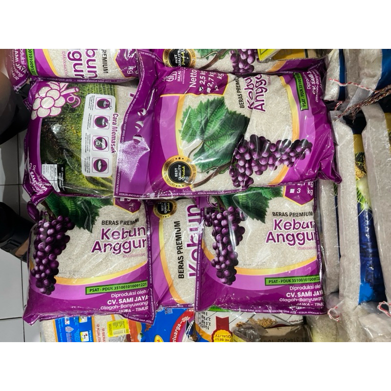 Jual beras kebun anggur 2,5kg | Shopee Indonesia