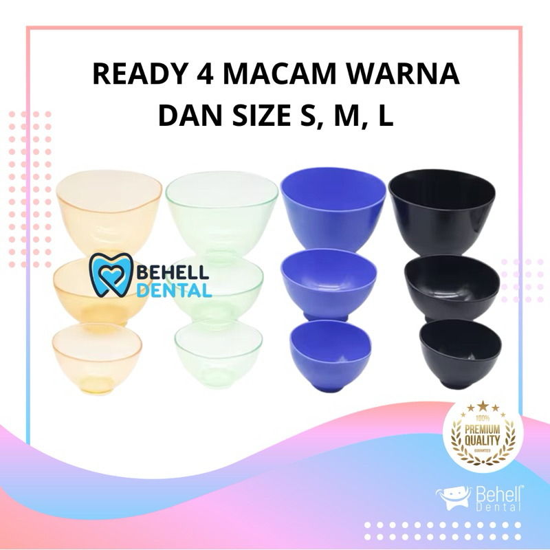 Jual BEST QUALITY DENTAL MIXING RUBBER BOWL SILICONE - Wadah Tempat ...