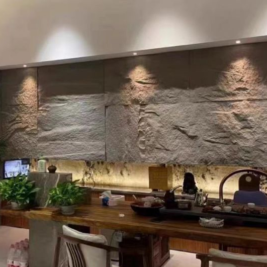 Jual Panel Dinding Batu PU Alami Motif Batu untuk Desain Interior Ruang ...