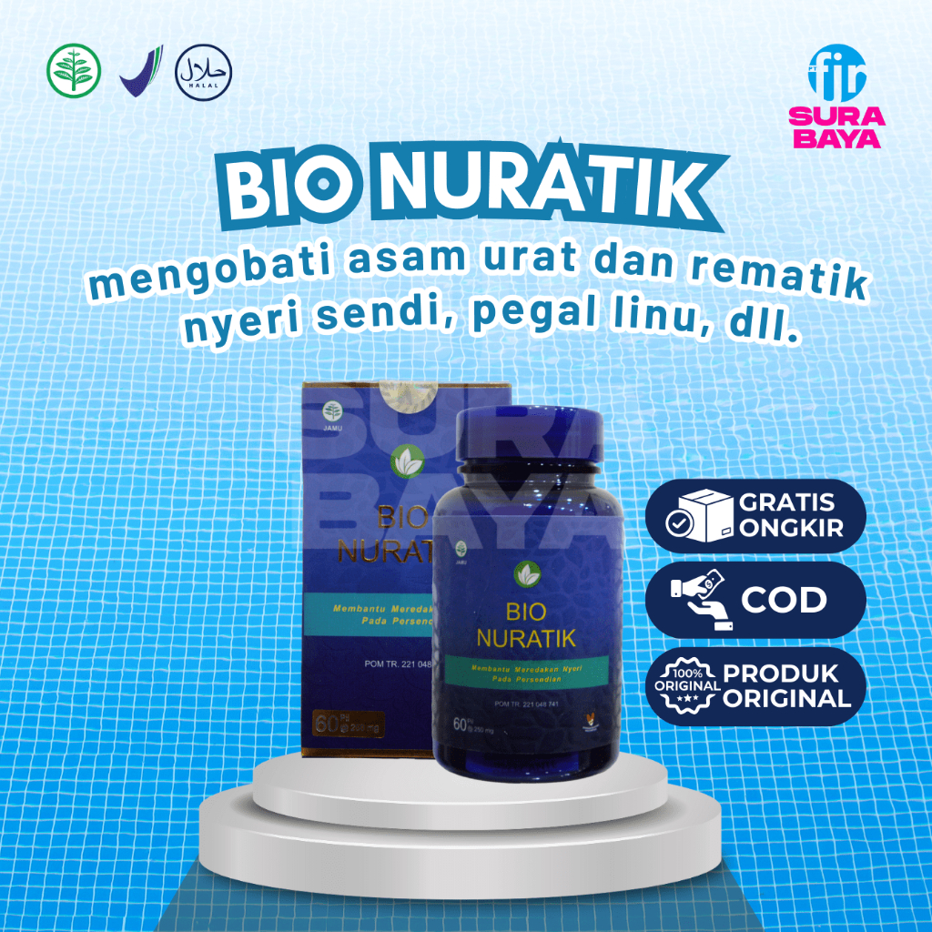 Jual OBAT NYERI SENDI REMATIK HERBAL BIO NURATIK ORIGINAL ASAM URAT ...