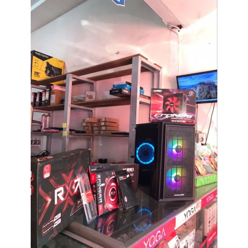 Jual PC RAKITAN I3-7100/8GB DDR4/256SSD NVME/500WATT PSU/FAN RGB DAN ...