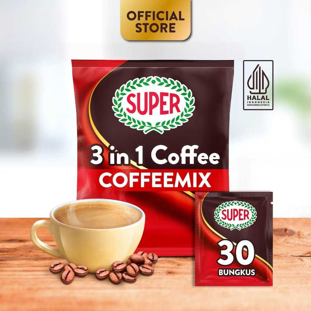Jual Kopi SUPER Coffeemix 3in1 Instant Coffee, 30 Sachets Product of Malaysia [HALAL] | Shopee ...