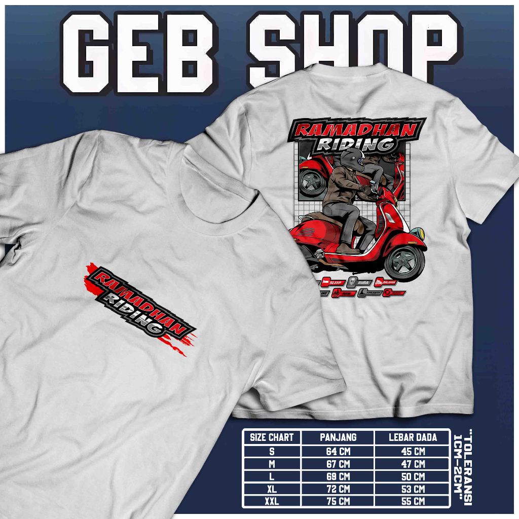 Jual Kaos Ramadhan Riding Kaos special ramadhan Race Baju Distro Kata ...
