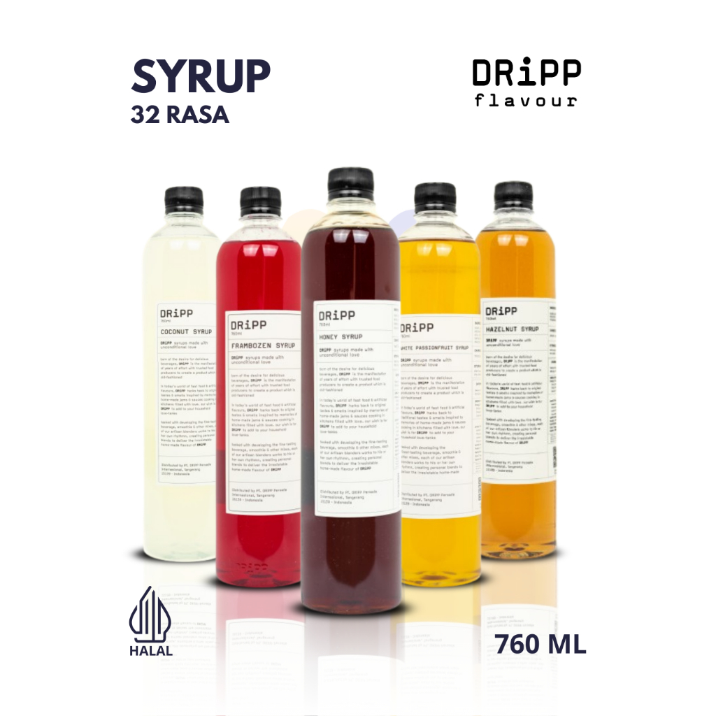 Jual SYRUP DRIP FLAVOUR 760 ML / VARIAN RASA | Shopee Indonesia