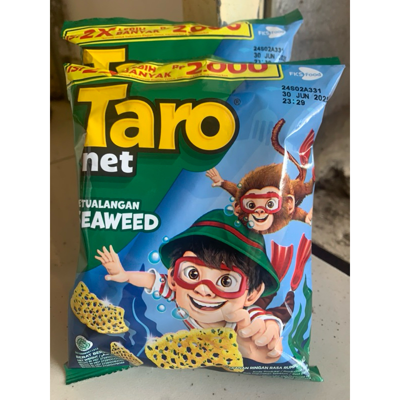 Jual TARO Net Rasa Rumput Laut Renceng isi 10 x 17 g | Shopee Indonesia