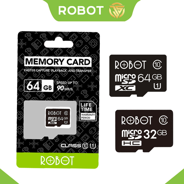 Jual Robot Memory 64GB 32GB 16GB 8GB 4GB Micro SD Card TF Kartu Memori ...