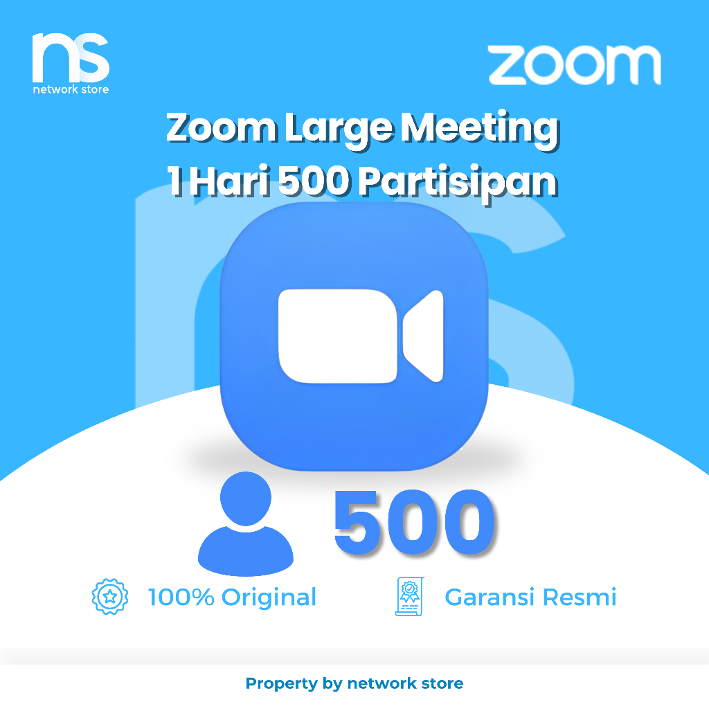 Jual Sewa Zoom Large Meeting 1 Hari 500 Partisipan | Shopee Indonesia