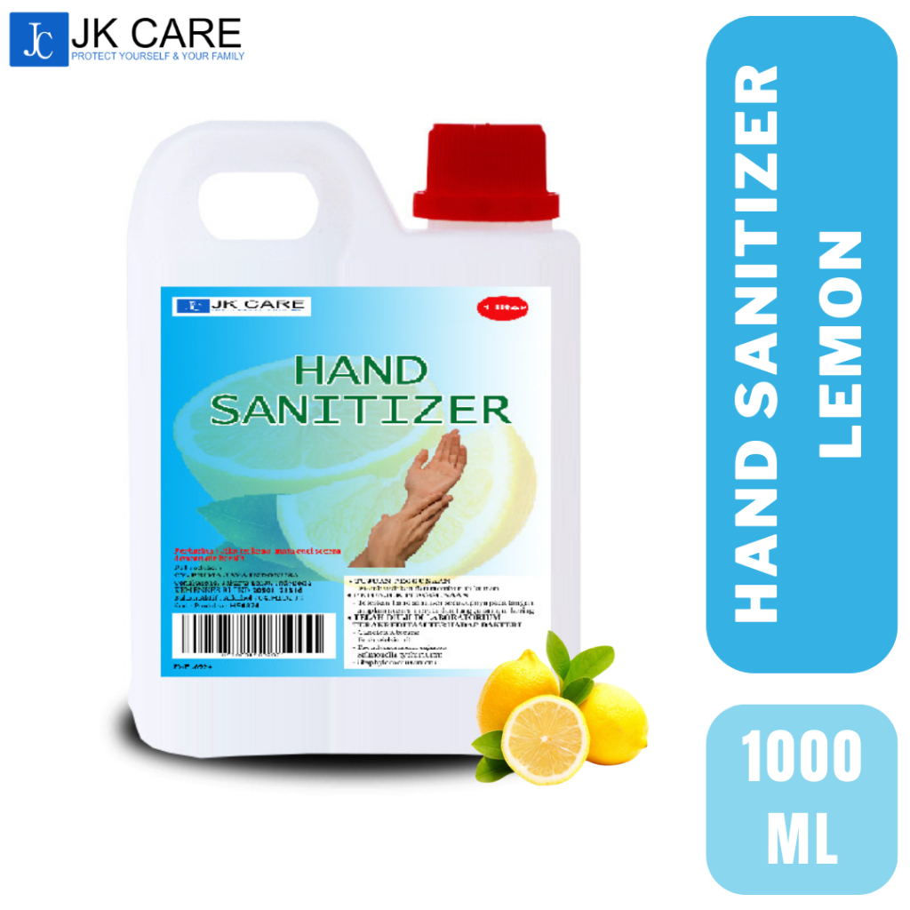 Jual JK Care Hand Sanitizer Antiseptic Disinfektan 1 Liter Cair Lemon ...