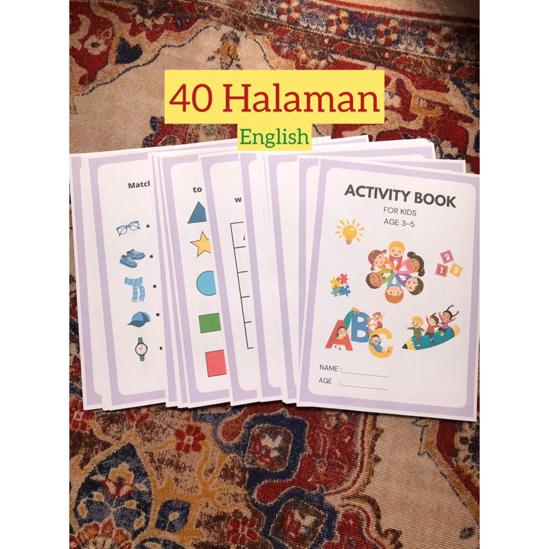 Jual Worksheet Activity Anak 2 3 4 5 6 7 PAUD TK SD ENGLISH | Shopee ...