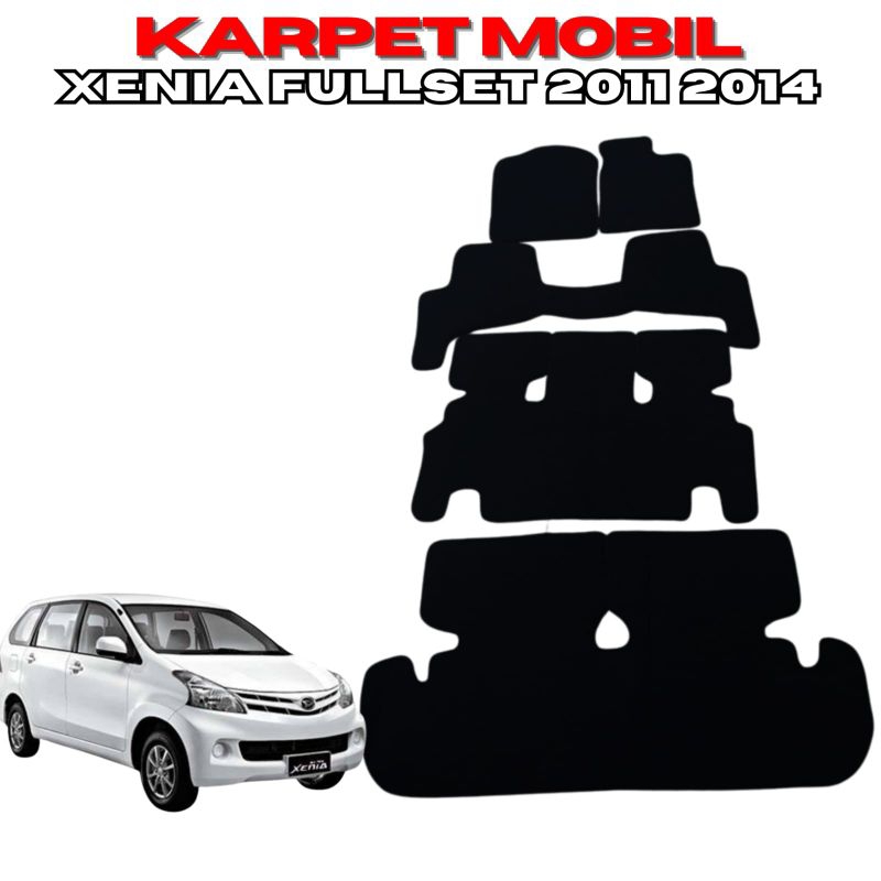 Jual Karpet Mobil Xenia fullset 2010 2014 alas kaki matras mobil ...