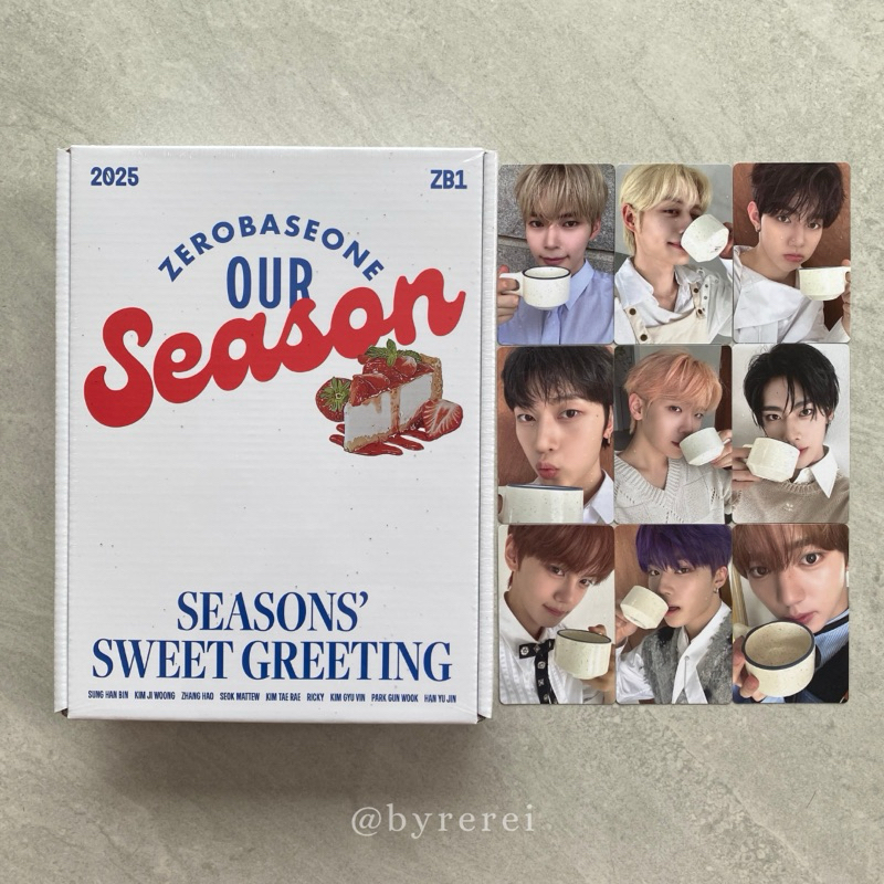 Jual [FULLSET SEALED] Season Greeting ZB1 Zerobaseone Our Season SG 2025 Apple Music Appmus ...