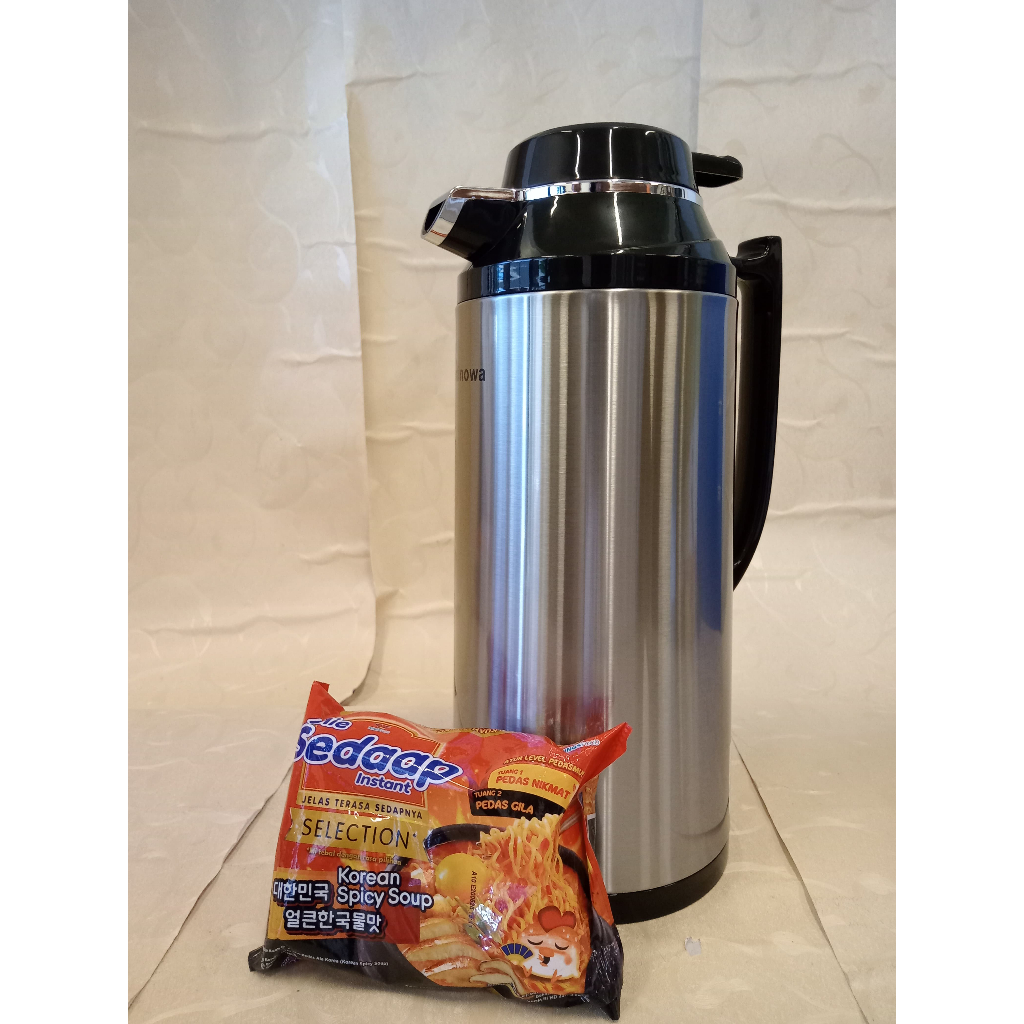 Jual Minowa Termos Kaca Tuang 1,9 Liter Air Pot Inner Glass 2 Liter ...