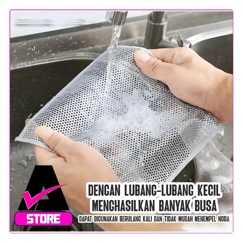 Jual KAIN LAP KAWAT SPONS HALUS PEMBERSIH DAPUR STAINLESS SERBAGUNA ...