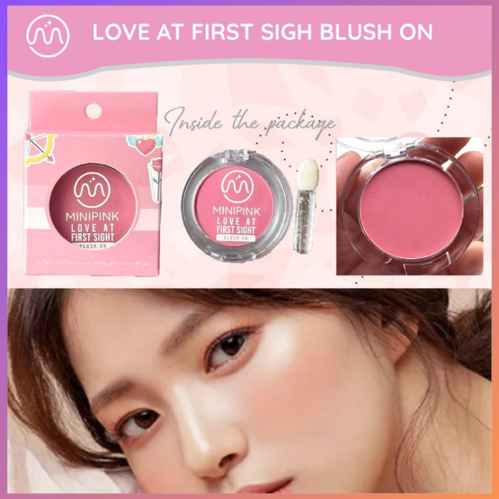 Jual MINIPINK Blush On Soft Naturally Pigmented Blush makeup 6 Colors ...