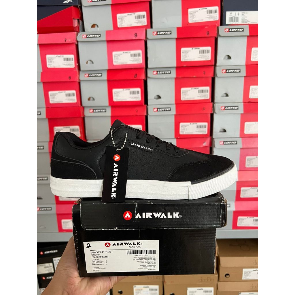 Jual Airwalk Boone Black Men Shoes Original | Shopee Indonesia