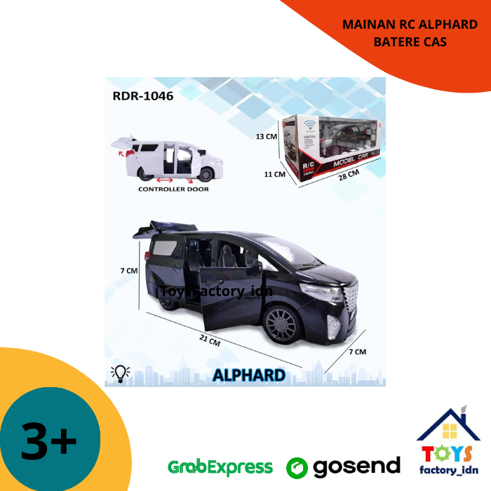 Jual Mainan Mobil Alphard Mobil Remote Control Alphard Bisa Buka Tutup ...