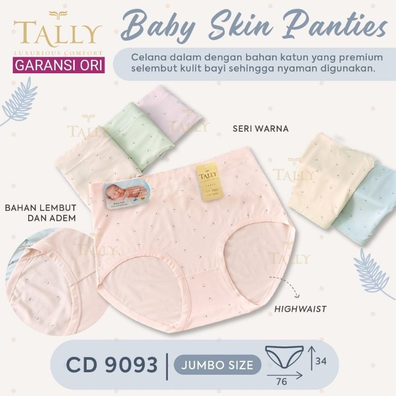 Jual TALLY 9093 CD Celana Dalam Jumbo Wanita Bahan Katun Premium Baby Skin fit 2XL -3XL | Shopee ...