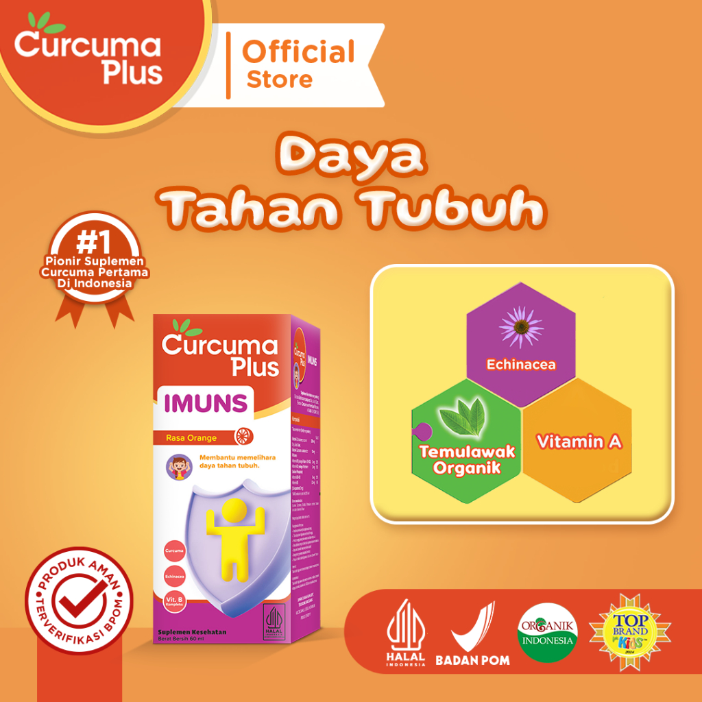 Jual Curcuma Plus Imuns Sirup Multivitamin Membantu Memelihara Daya ...
