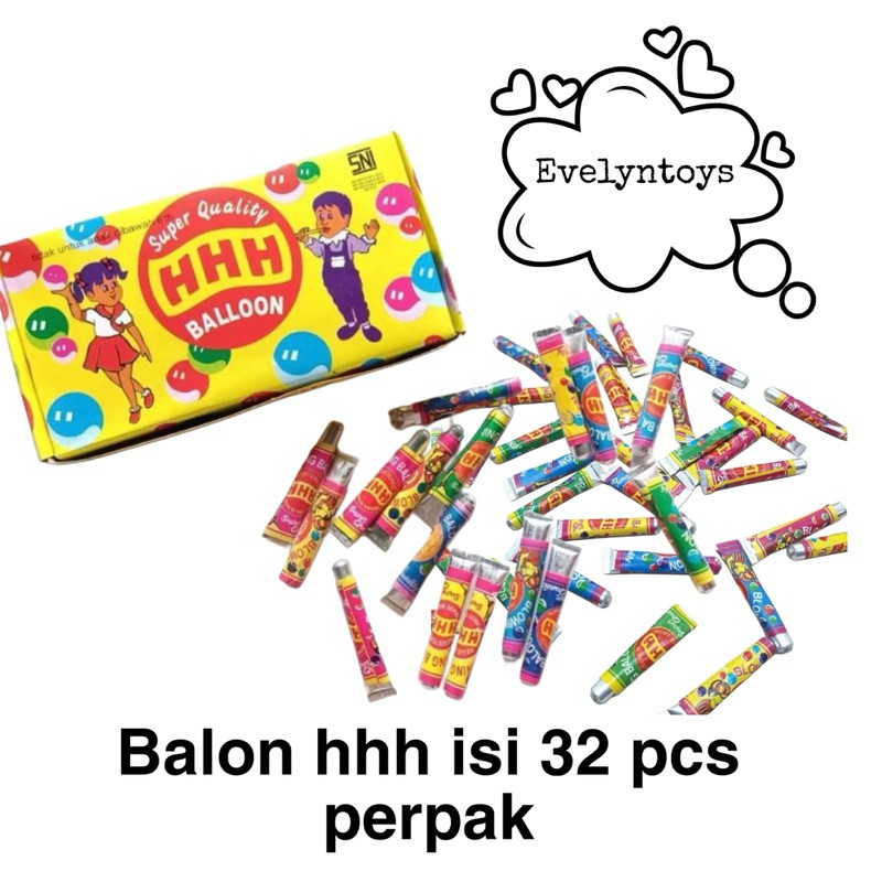 Jual Mainan Anak Balon Tiup Sedotan Balon Jadul Zadoel HHH Balloon Per ...