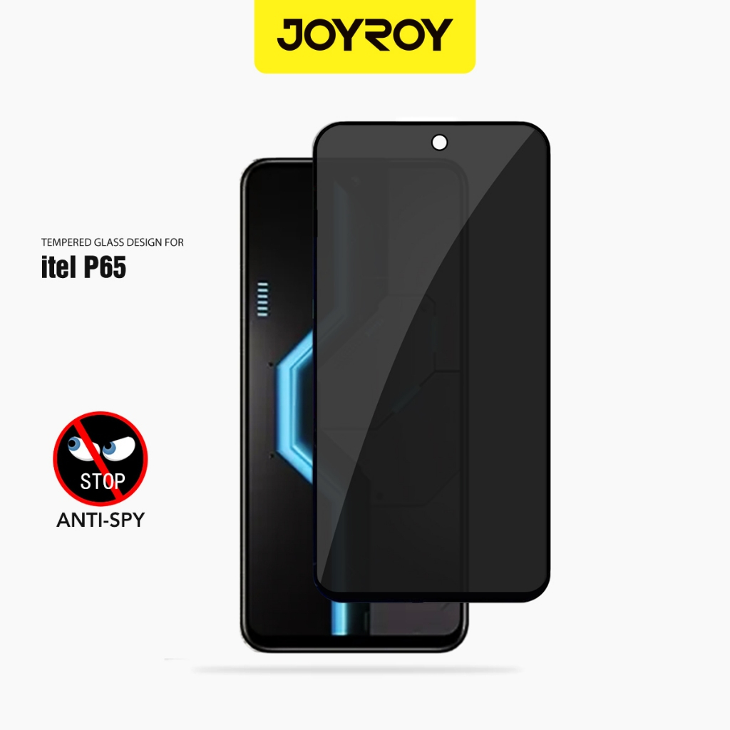 Jual Anti Spy Tempered Glass Untuk itel P65 Privacy Screen Glass Pelindung Layar Protection ...