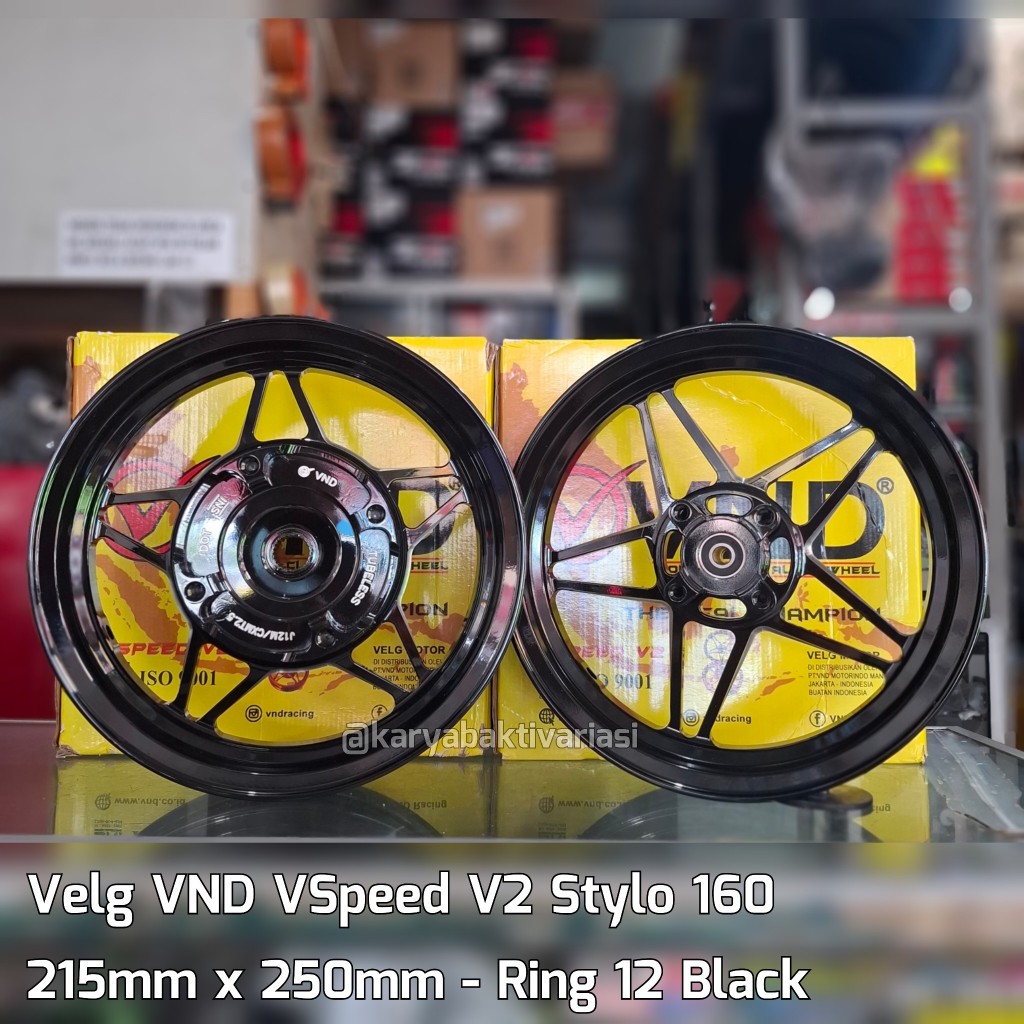 Jual VELG VND VSPEED V2 STYLO160 ABS RING 12 DAN RING 14 | Shopee Indonesia