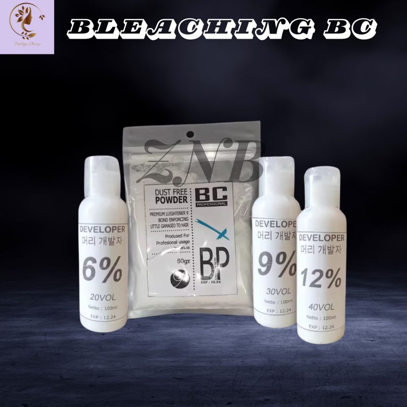 Jual Bleaching Rambut Korean Powder BC 50 gr + 100 Developer(BISA COD ...