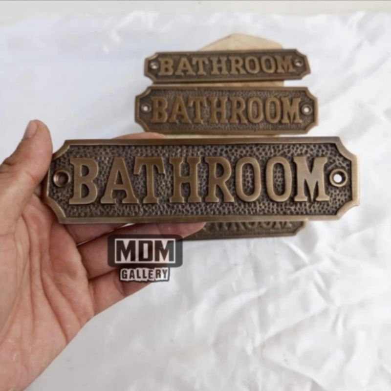 Jual Sign BATHROOM Tanda Plat Penanda BATHROOM Kuningan | Shopee Indonesia