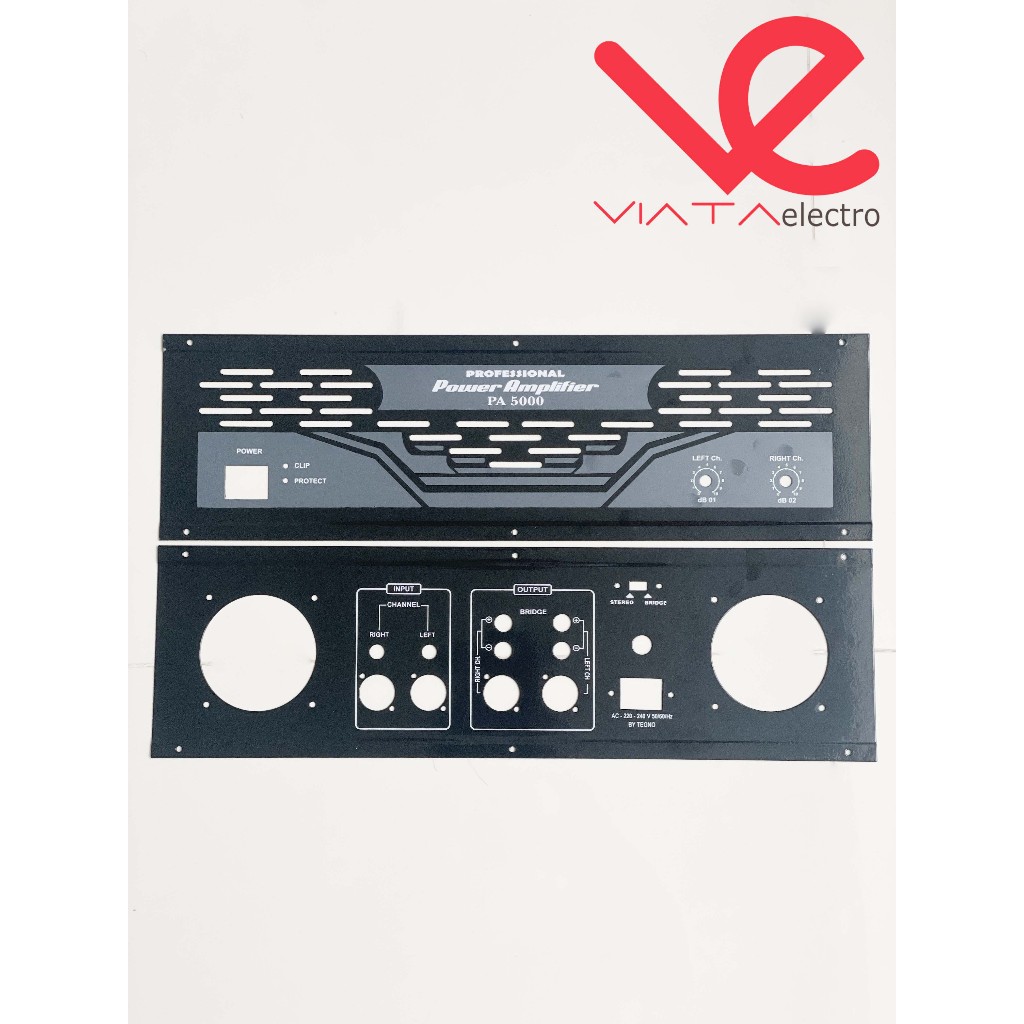 Jual BOX PANEL PA5000 PREMIUM (1SET) PLAT COVER PA 5000 BOX PANEL DEPAN BELAKANG POWER AMPLIFIER ...