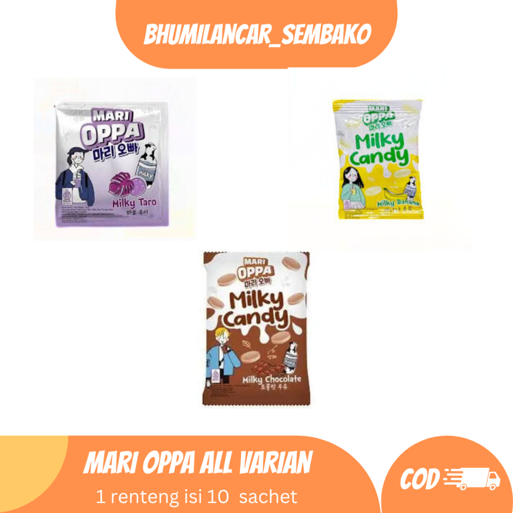 Jual Mari Oppa Milky 1 Renteng (10 sahcet) | Shopee Indonesia