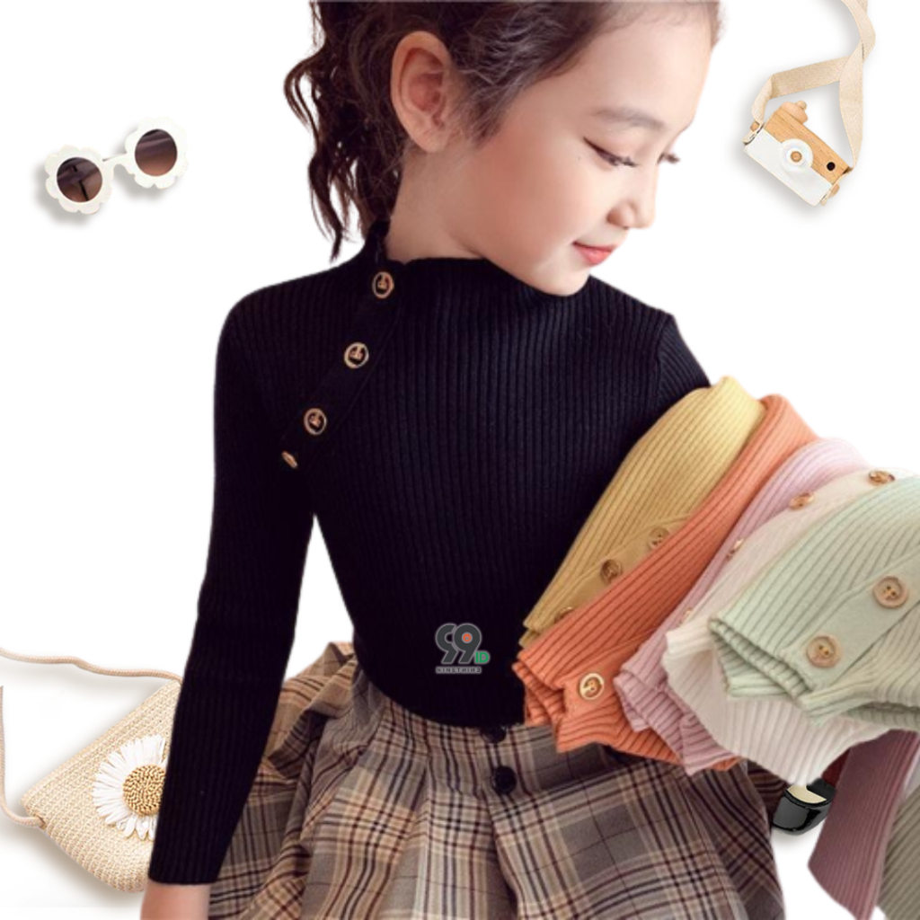 Jual BAJU RAJUT ATASAN ANAK PEREMPUAN FASHION KOREA KISA STYLE | Shopee ...