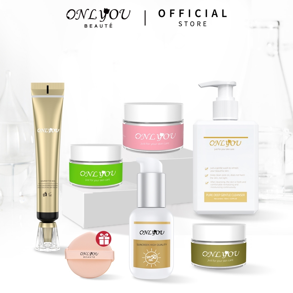 Jual ONLYOU 7IN1 PAKTE Foundation waterproof 30G & SPF50+PA+ sunscreen ...