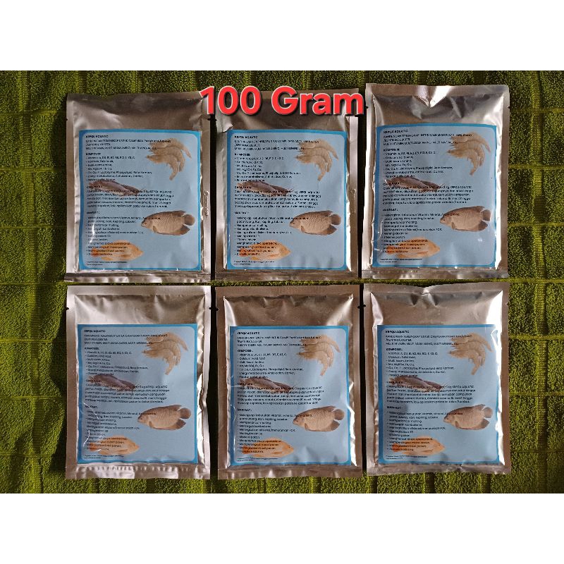 Jual Premix - Premix KRPQU AQUATIC 100 Gram - Premix ikan - Premix ...
