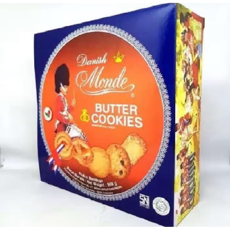 Jual Monde Butter Cookies 908gr Snack Kukis Mentega Kemasan Kaleng ...