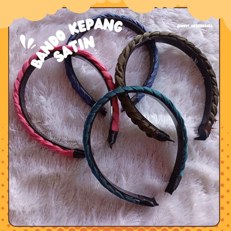 Jual LUSIN (12PCS) BANDO KEPANG WANITA | BANDO KEPANG SATIN-TILE-KAOS ...