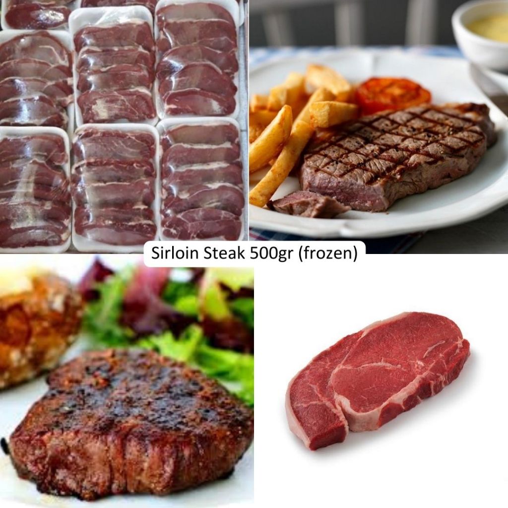 Jual Daging sapi sirloin steak 500 gram frozen | Shopee Indonesia