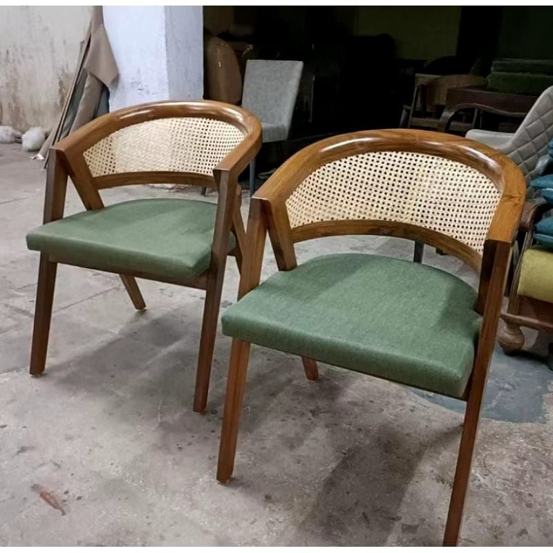 Jual kursi cafe rotan retro kursi makan rotan minimalis kursi kayu jati | Shopee Indonesia