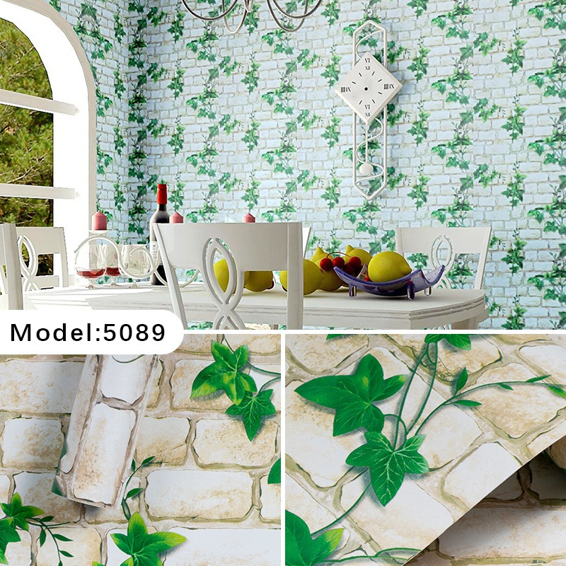 Jual Wallpaper Dinding Bata Daun 8m X 45cm | Shopee Indonesia