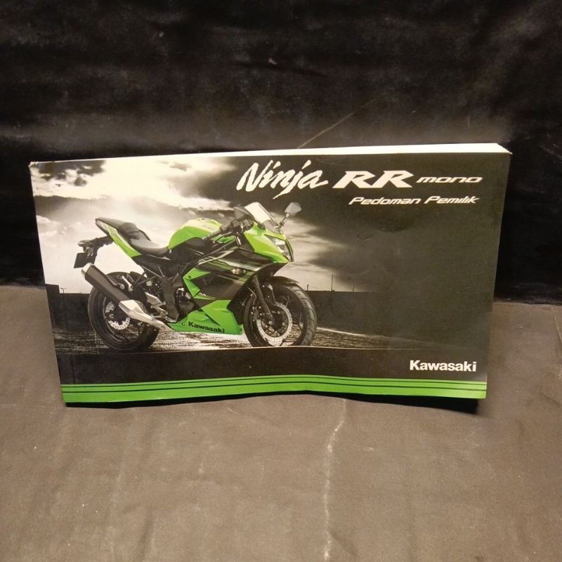 Jual buku pedoman pemilik kendaraan Kawasaki ninja RR mono | Shopee Indonesia