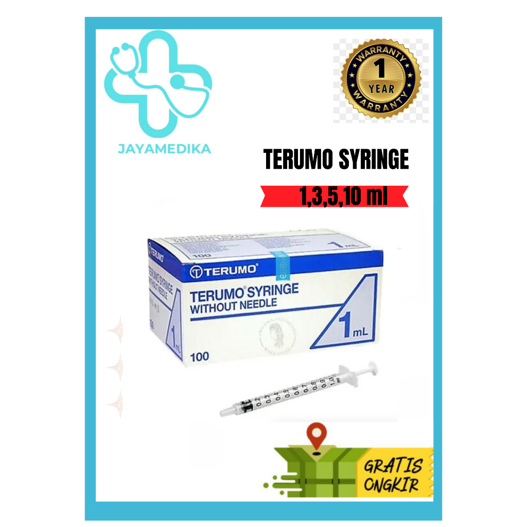 Jual Spuit Syringe TERUMO 1cc 3cc 5cc 10cc Alat Suntikan Terumo Syringe With Needle Per Box ...