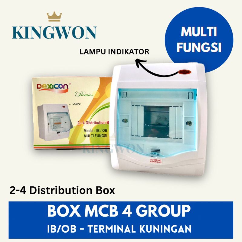 Jual BOX MCB 4 GROUP INBOW OUTBOW 2-4 LAMPU INDIKATOR DISTRIBUTION BOX ...